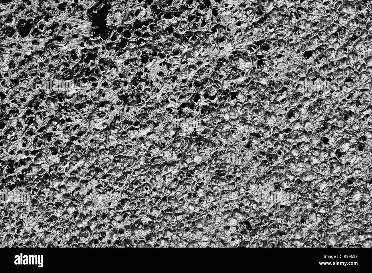 aluminum alu foam bubble metal plate wallpaper background Stock Photo ...