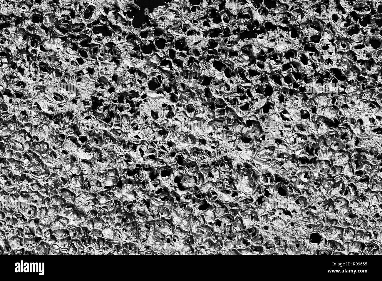 aluminum alu foam bubble metal plate wallpaper background Stock Photo ...