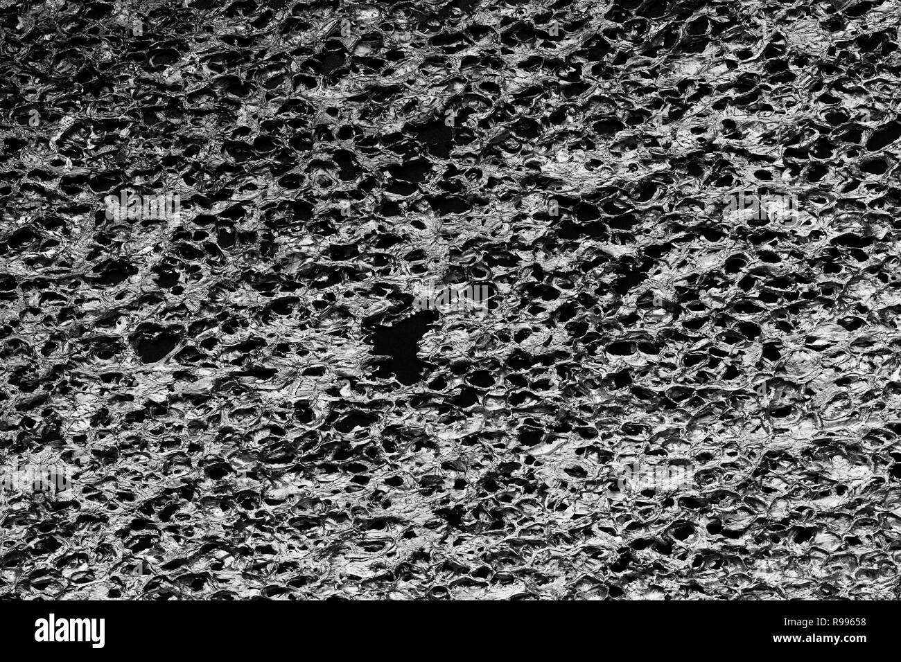 aluminum alu foam bubble metal plate wallpaper background Stock Photo ...