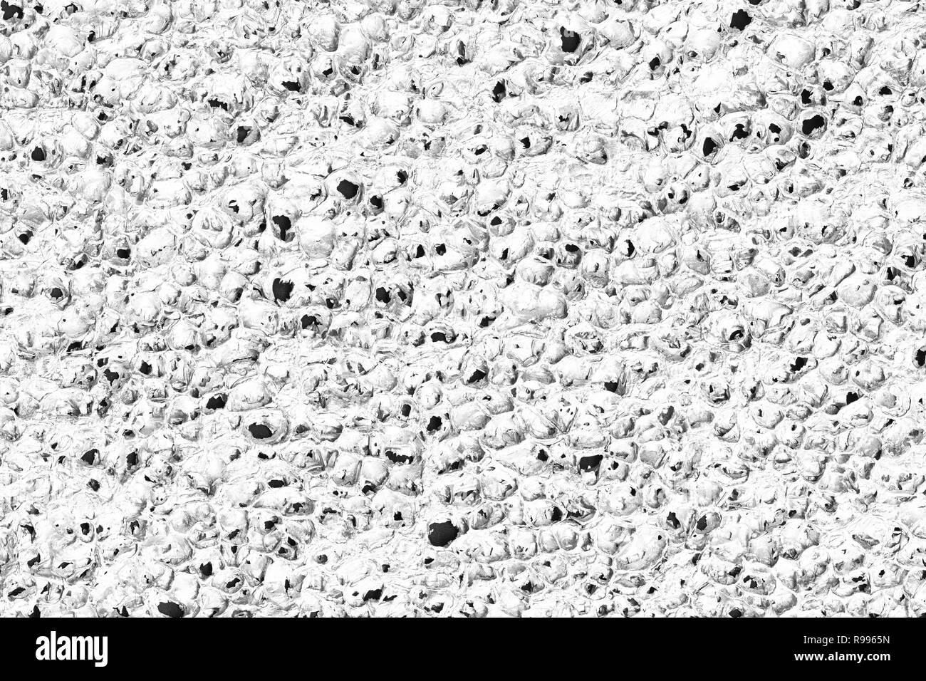 aluminum alu foam bubble metal plate wallpaper background Stock Photo ...