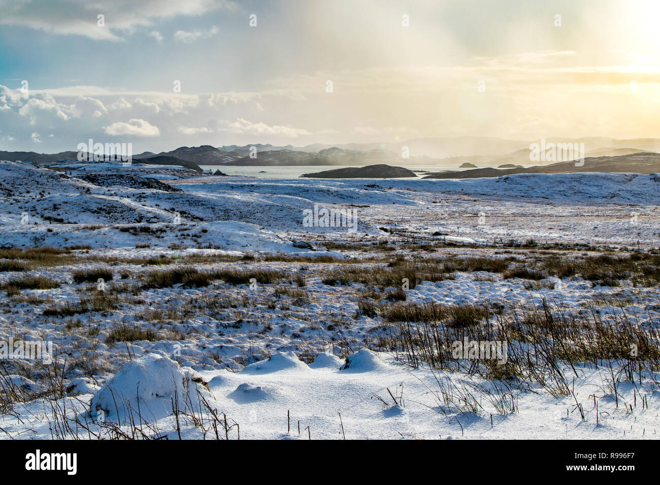 Landscape of Isle of Lewis, Outer Hebrides, Scotland, UK Stock Photo ...