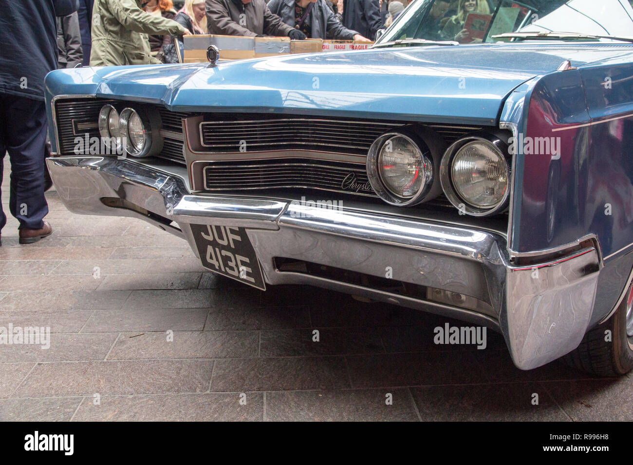 LONDON, ENGLAND - April 28, 2018. 1966 Chrysler 300 at the annual ...