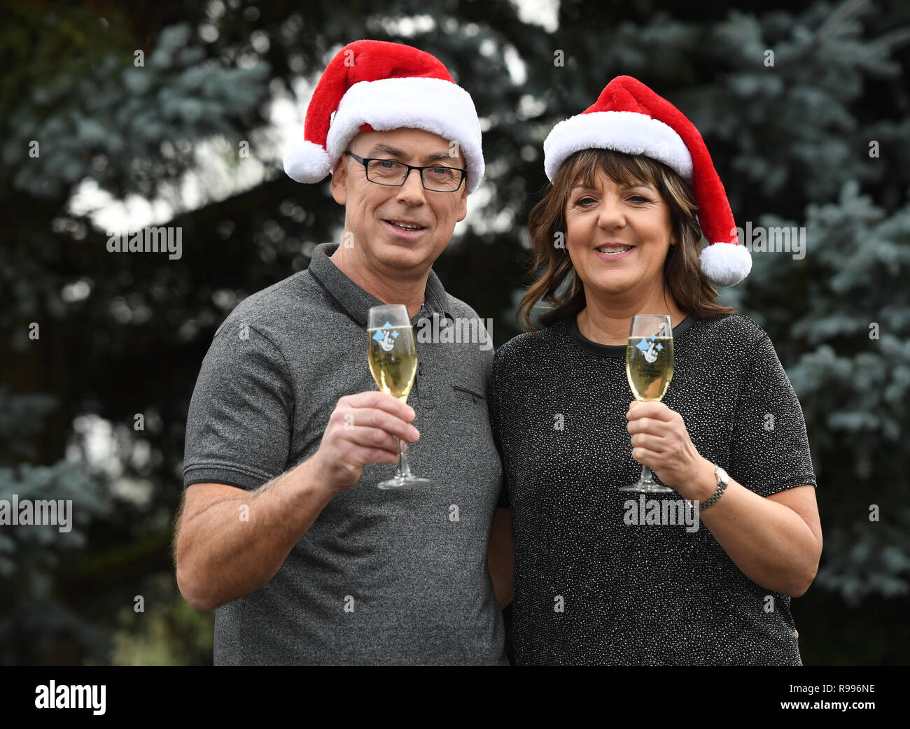 Andrew Clark, 51, from Boston, Lincolnshire, with his partner Trisha ...