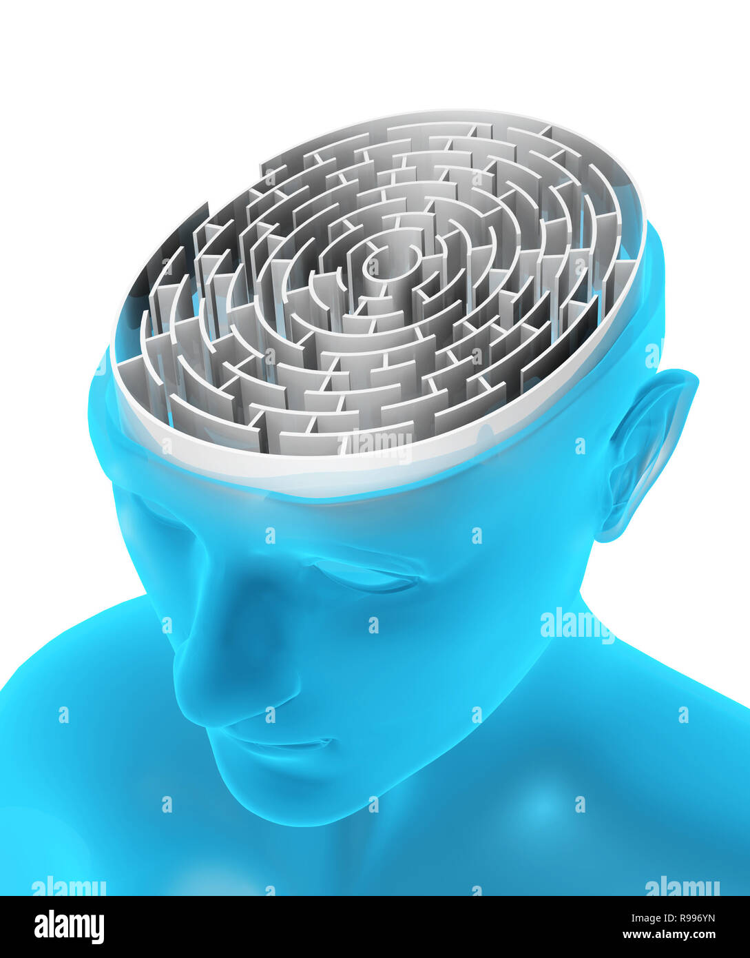 Labyrinth inside brain hi-res stock photography and images - Alamy