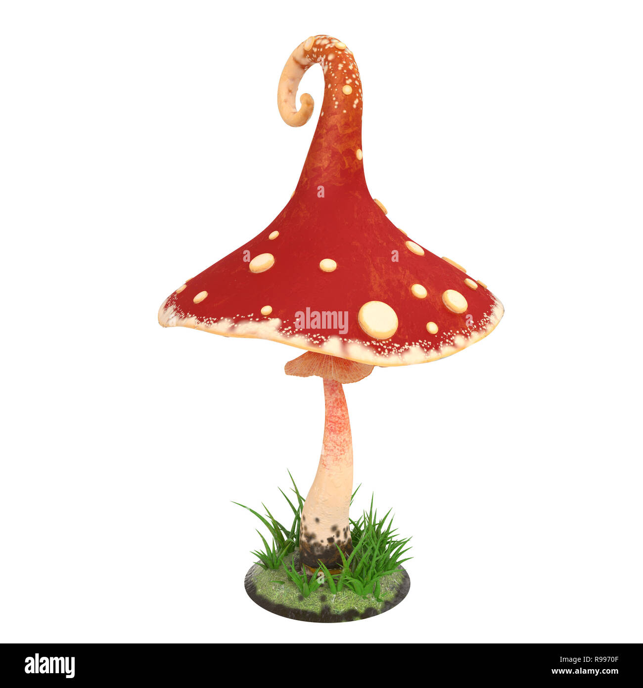 Red mushroom clipart hi-res stock photography and images - Alamy