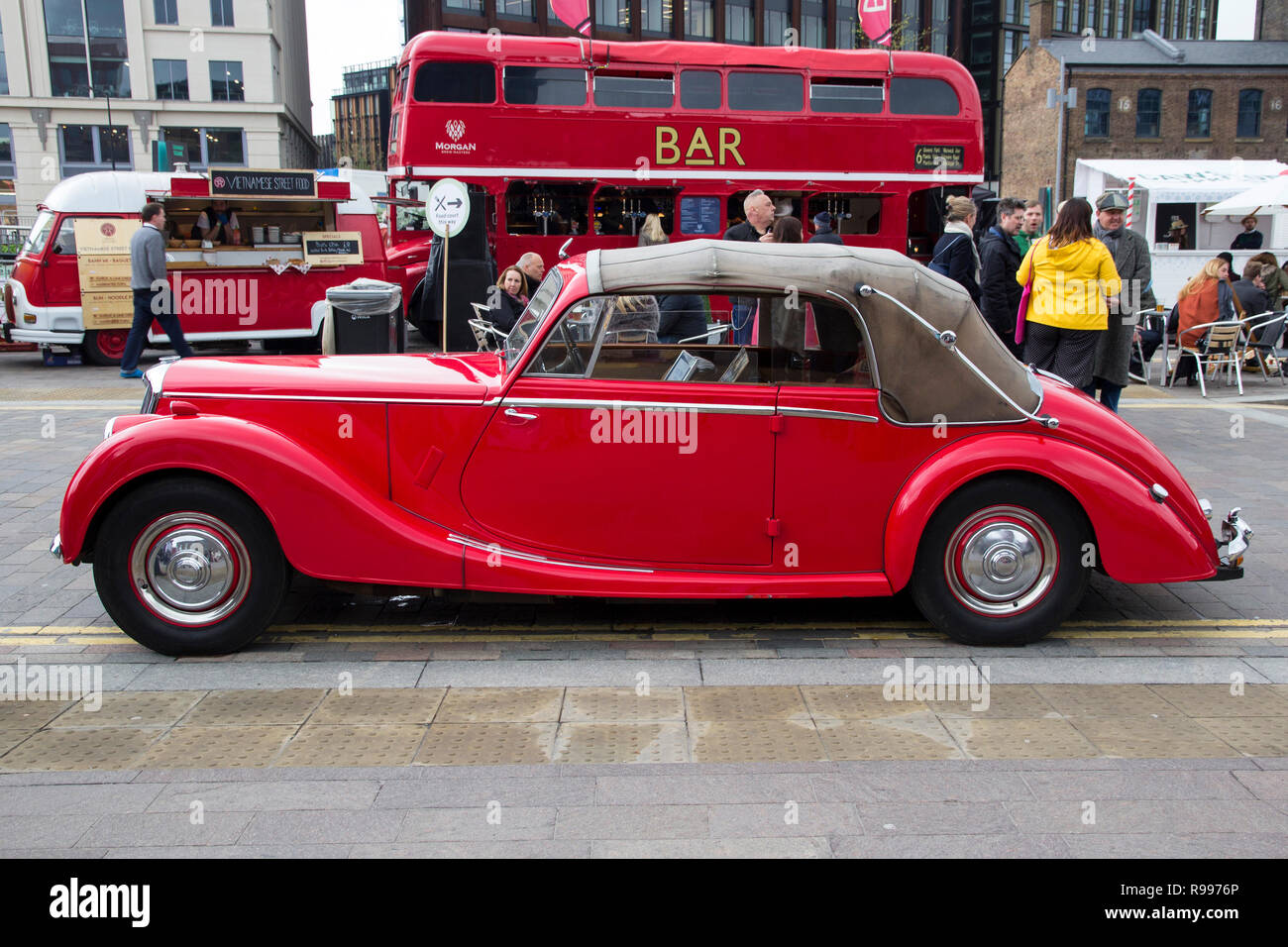 1950s london red bus hi-res stock photography and images - Alamy