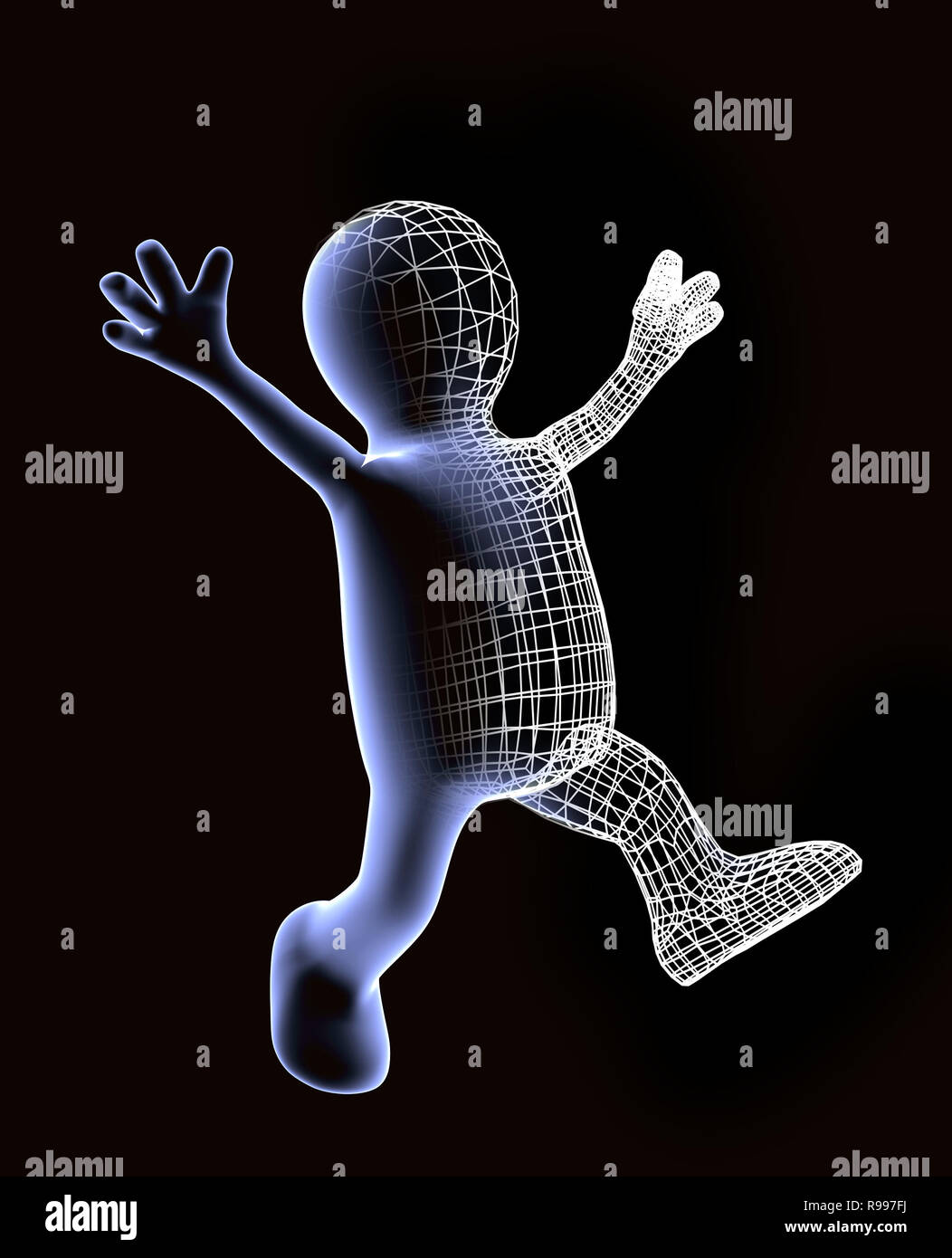 Transparent puppet - x-ray and wire Stock Photo - Alamy