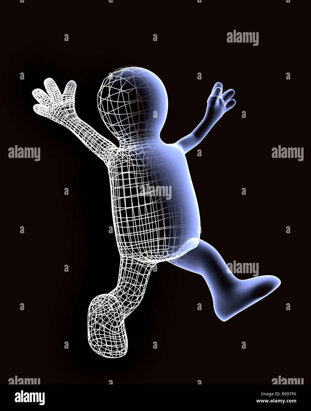 Transparent puppet - x-ray and wire Stock Photo - Alamy