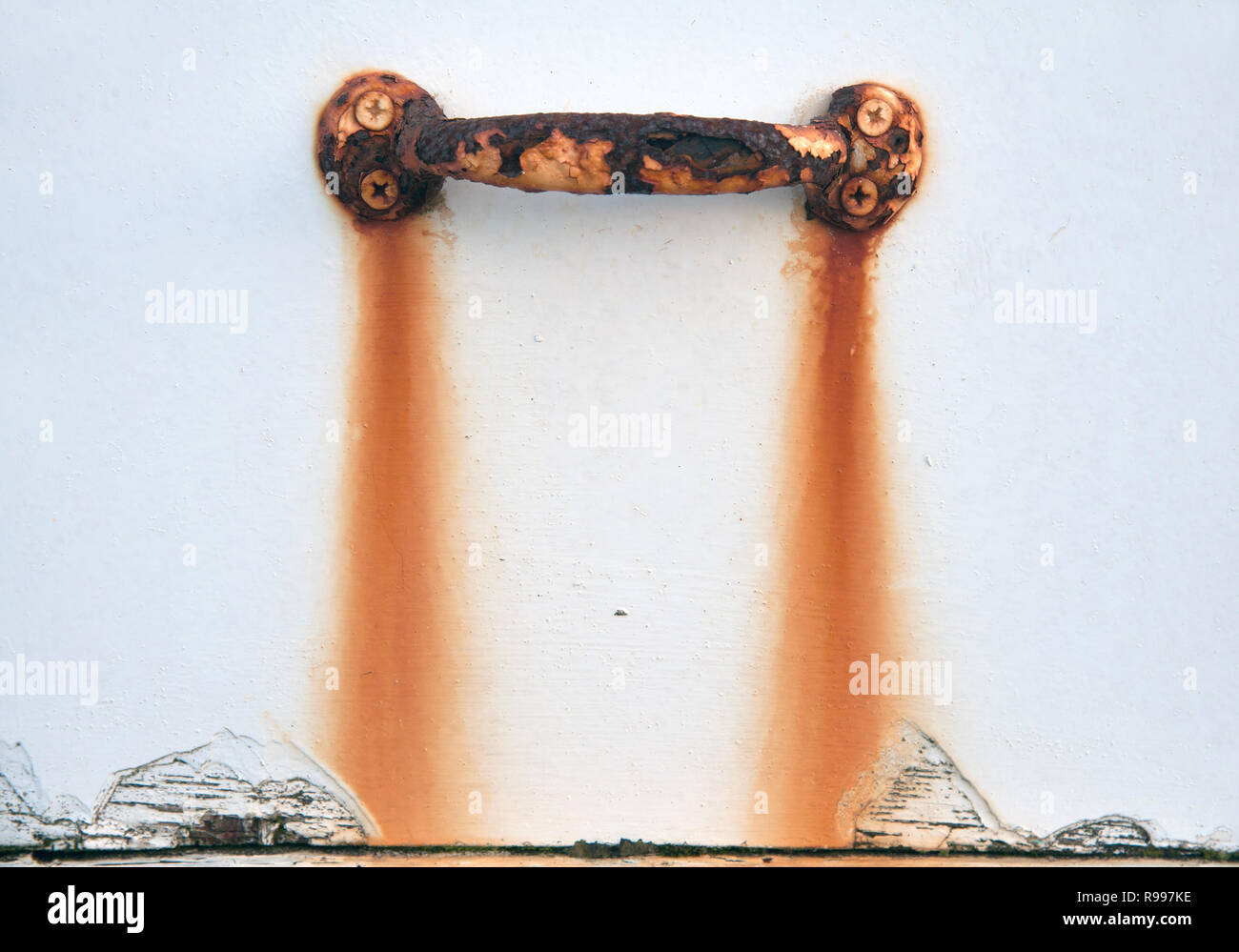 rusty handle beach ht fleetwood lancashire Stock Photo - Alamy