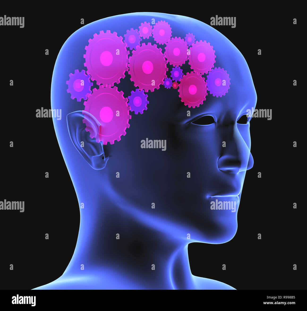Conceptual image - thought process. 3d Stock Photo - Alamy