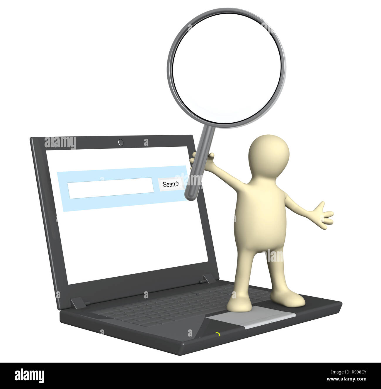 Conceptual image - information search in the Internet Stock Photo - Alamy
