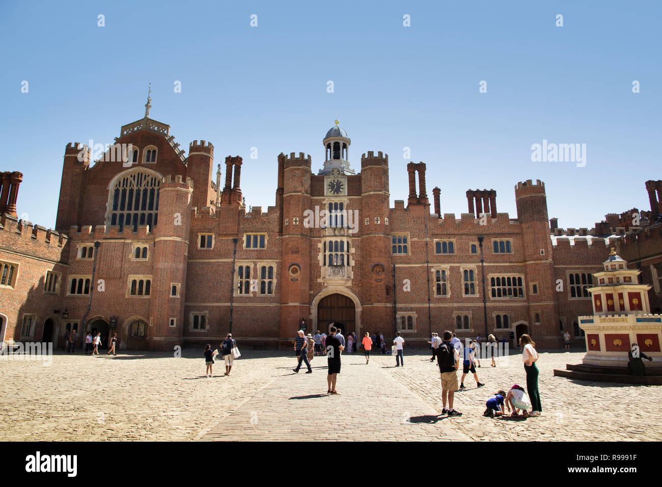 LONDON, UK - May 11, 2018. Hampton Court Palace which was originally ...