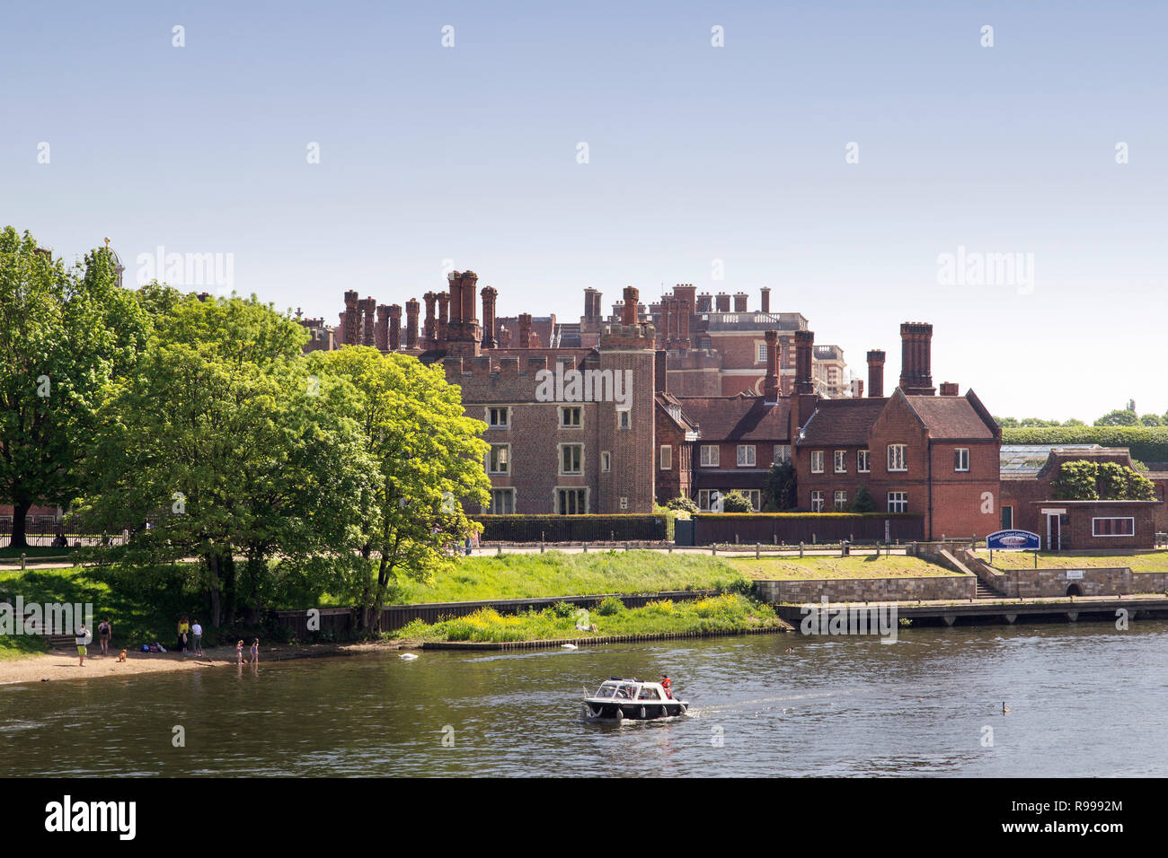LONDON, UK - May 11, 2018. Hampton Court Palace which was originally ...