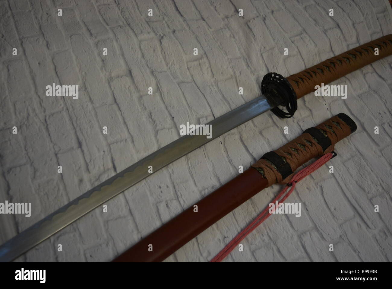 Beautiful decorative Japanese katana for aikido, sporting weapons, not ...