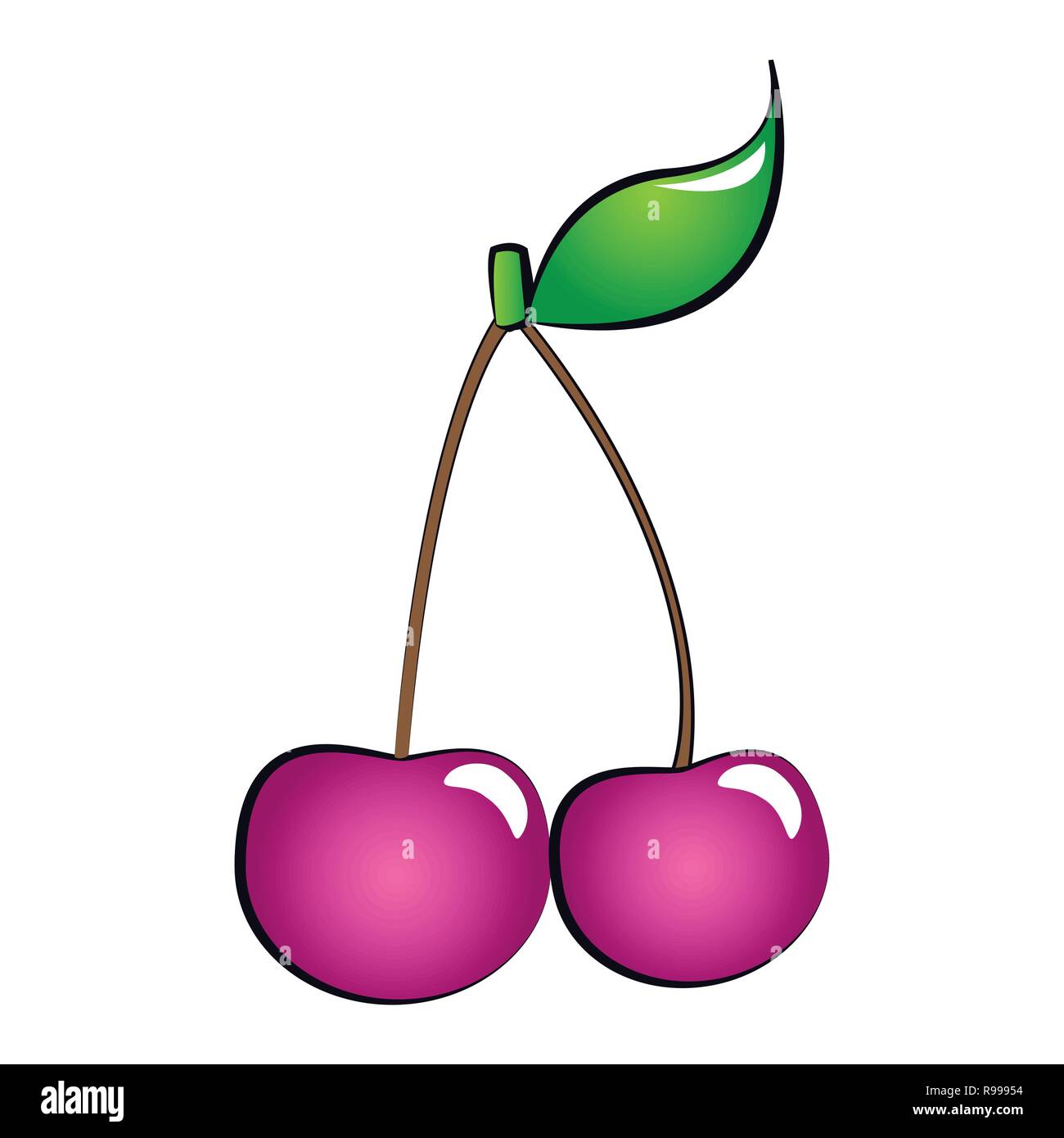 Pink Cherry Clip Art