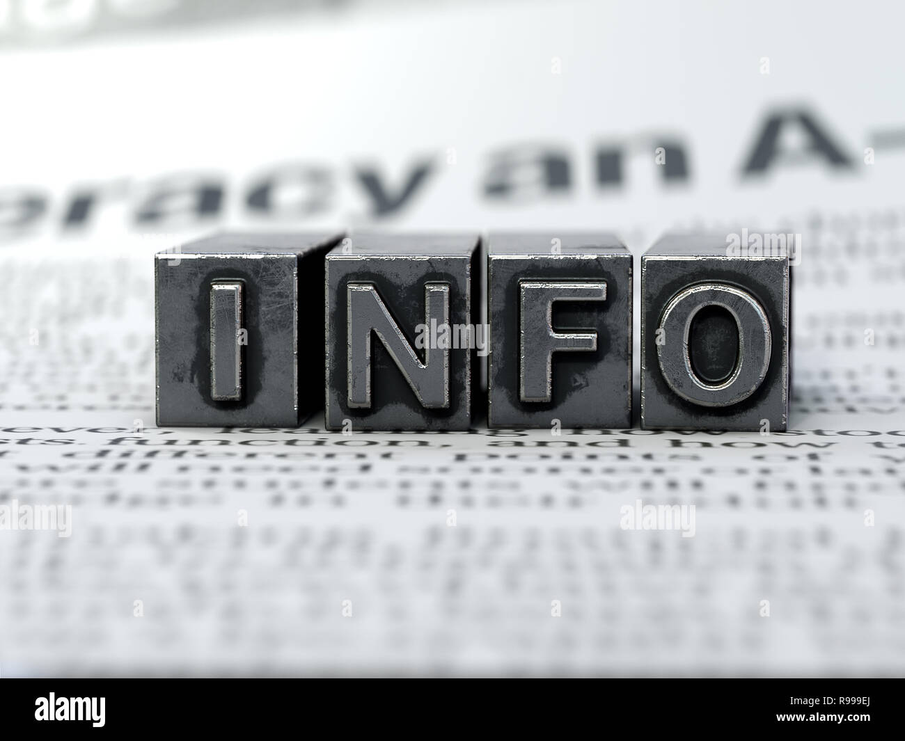 Information Symbol,info concept,3d rendering,conceptual image Stock ...