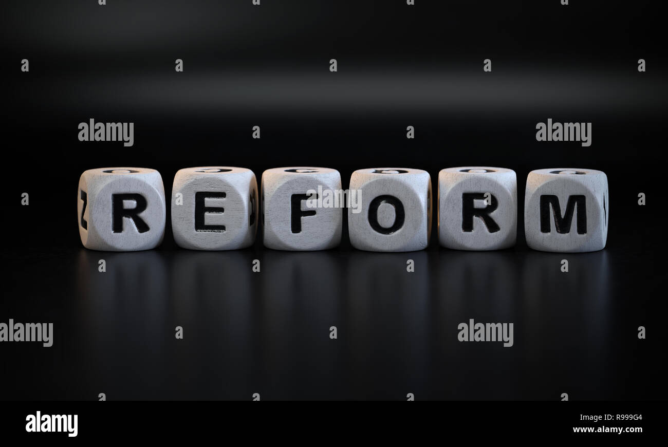Reform concept.3d rendering,conceptual image Stock Photo - Alamy
