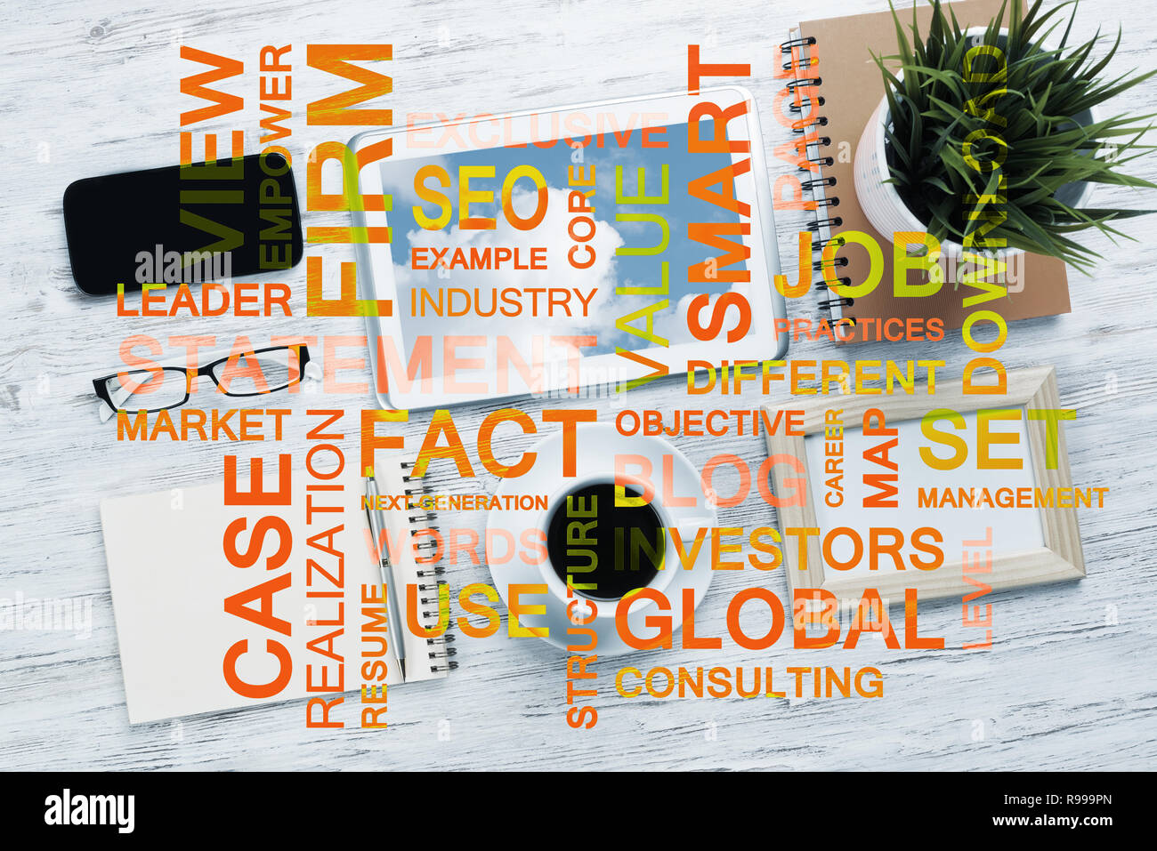 Modern workplace concept Stock Photo - Alamy