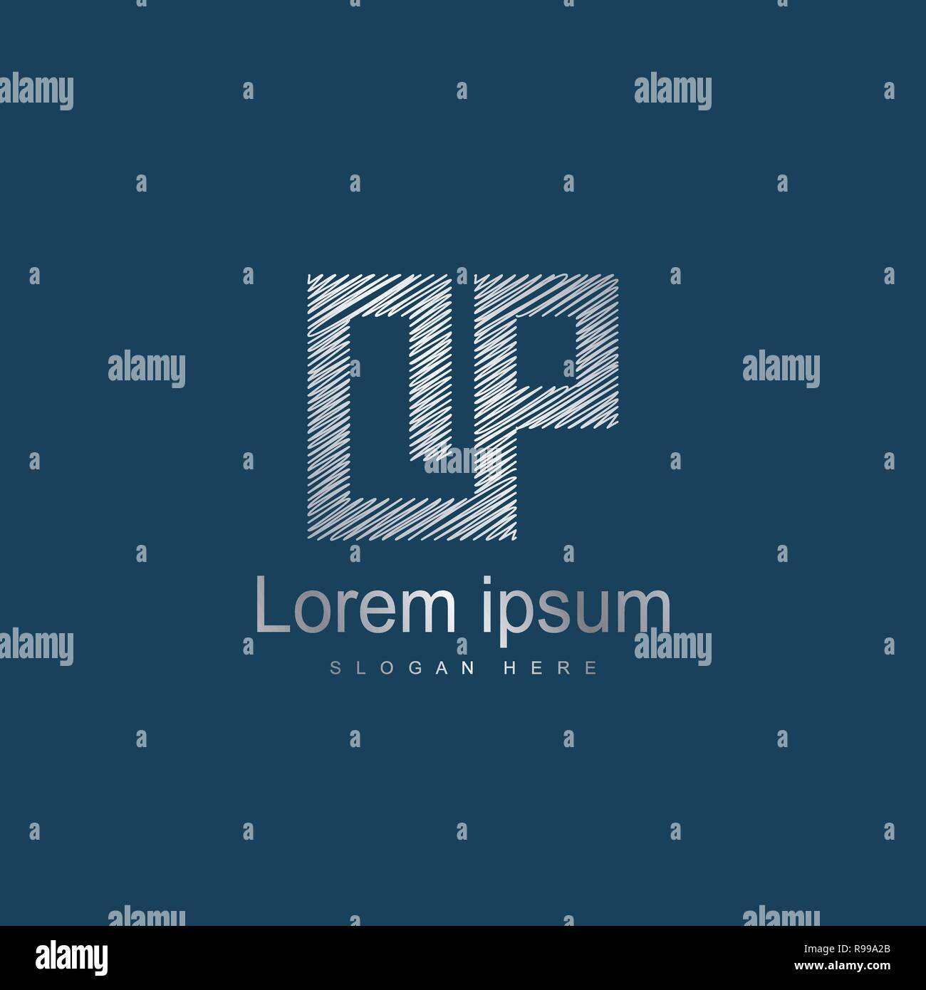 Initial Letter OP Logo Template Vector Design. Silver letter logo Stock ...