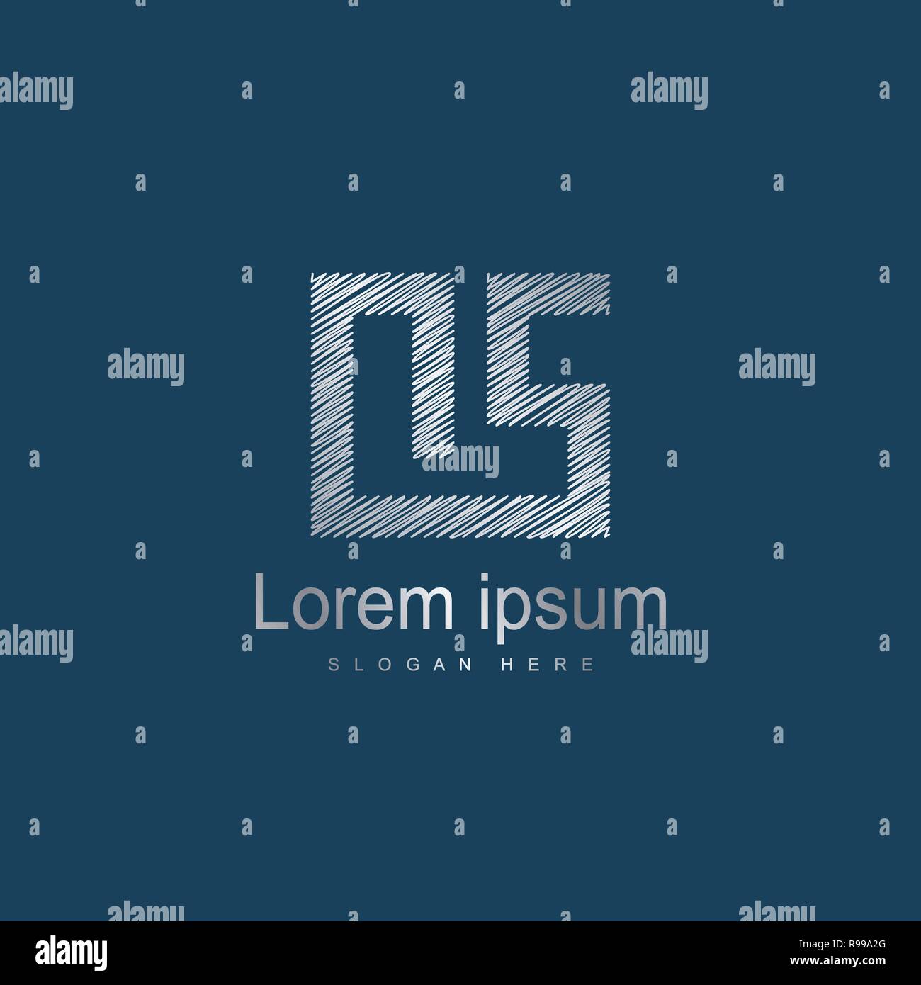 Initial Letter OS Logo Template Vector Design. Silver letter logo Stock Vector Image & Art - Alamy