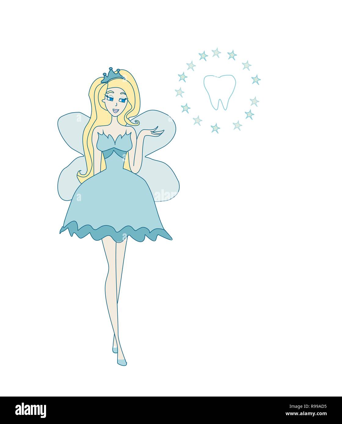 Cute tooth fairy Stock Vector Image & Art - Alamy