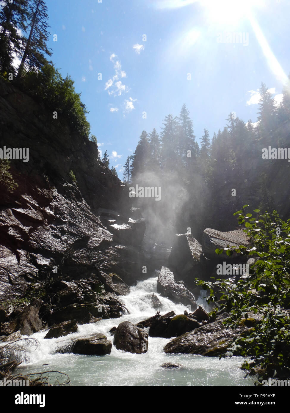 Waterfalls of the rutor hi-res stock photography and images - Alamy