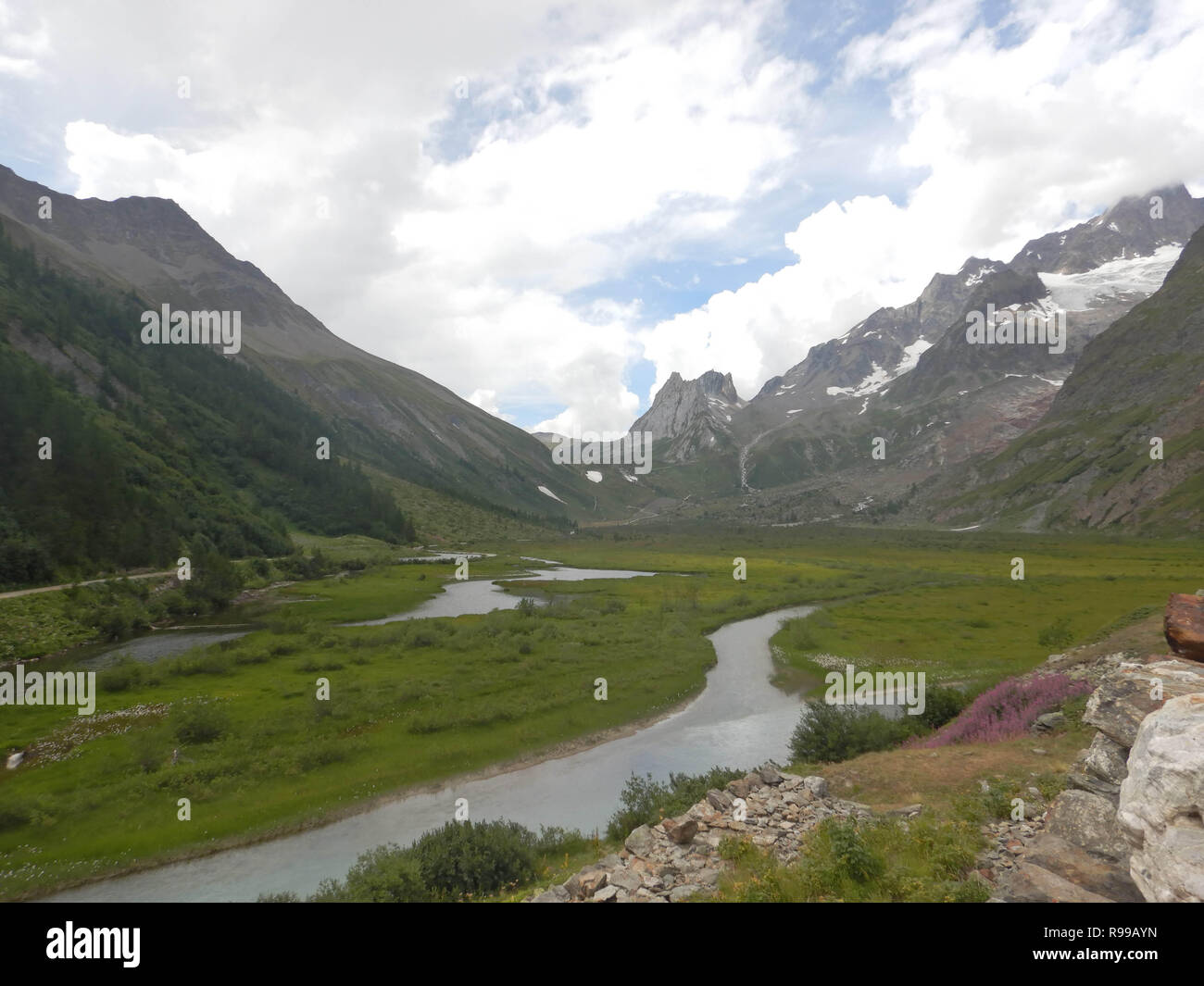 Veny Valley, Val d'Aosta - Italy. River Dora veny Stock Photo - Alamy