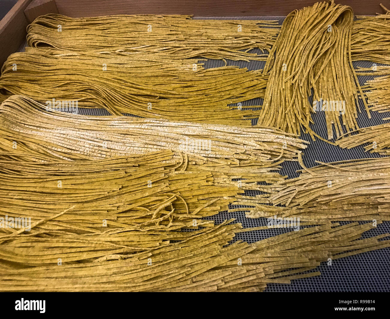 Tajarin preparation: typical pasta of Piedmont, Italy Stock Photo - Alamy
