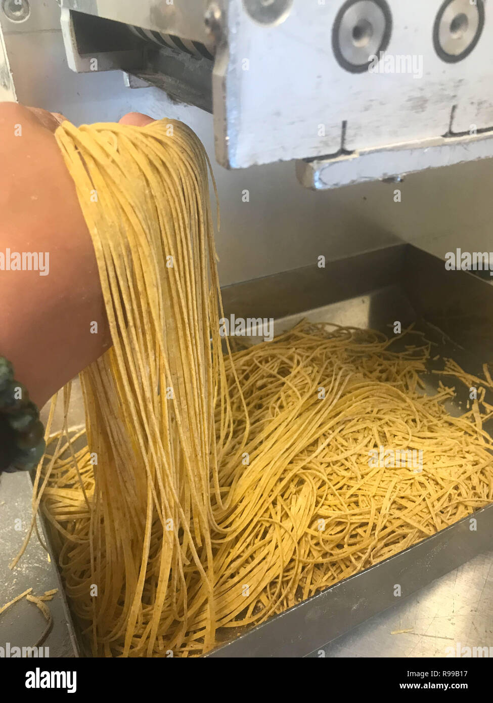 Tajarin preparation: typical pasta of Piedmont, Italy Stock Photo - Alamy
