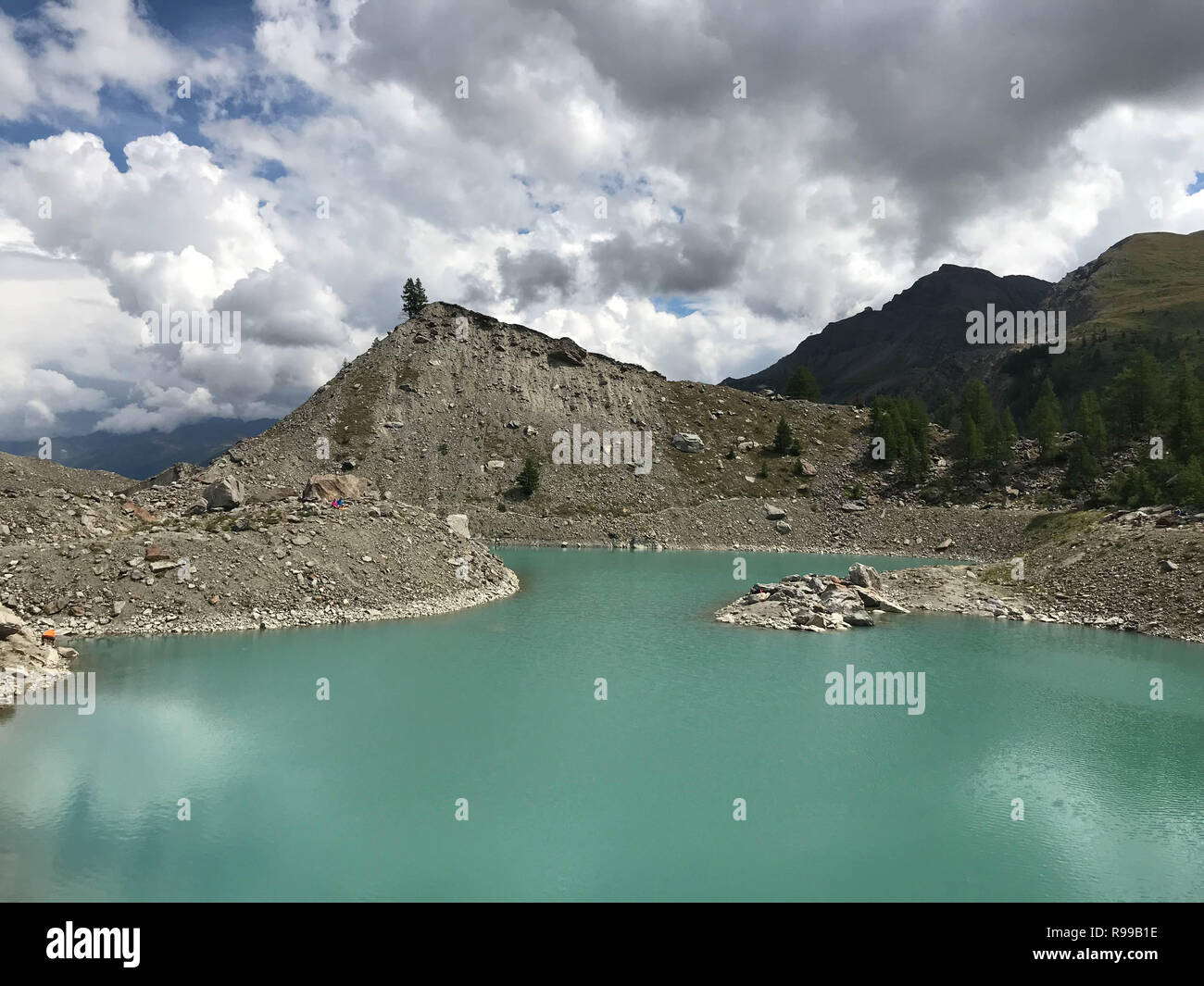 Veny Valley, Val d'Aosta - Italy. Lake Miage Stock Photo - Alamy
