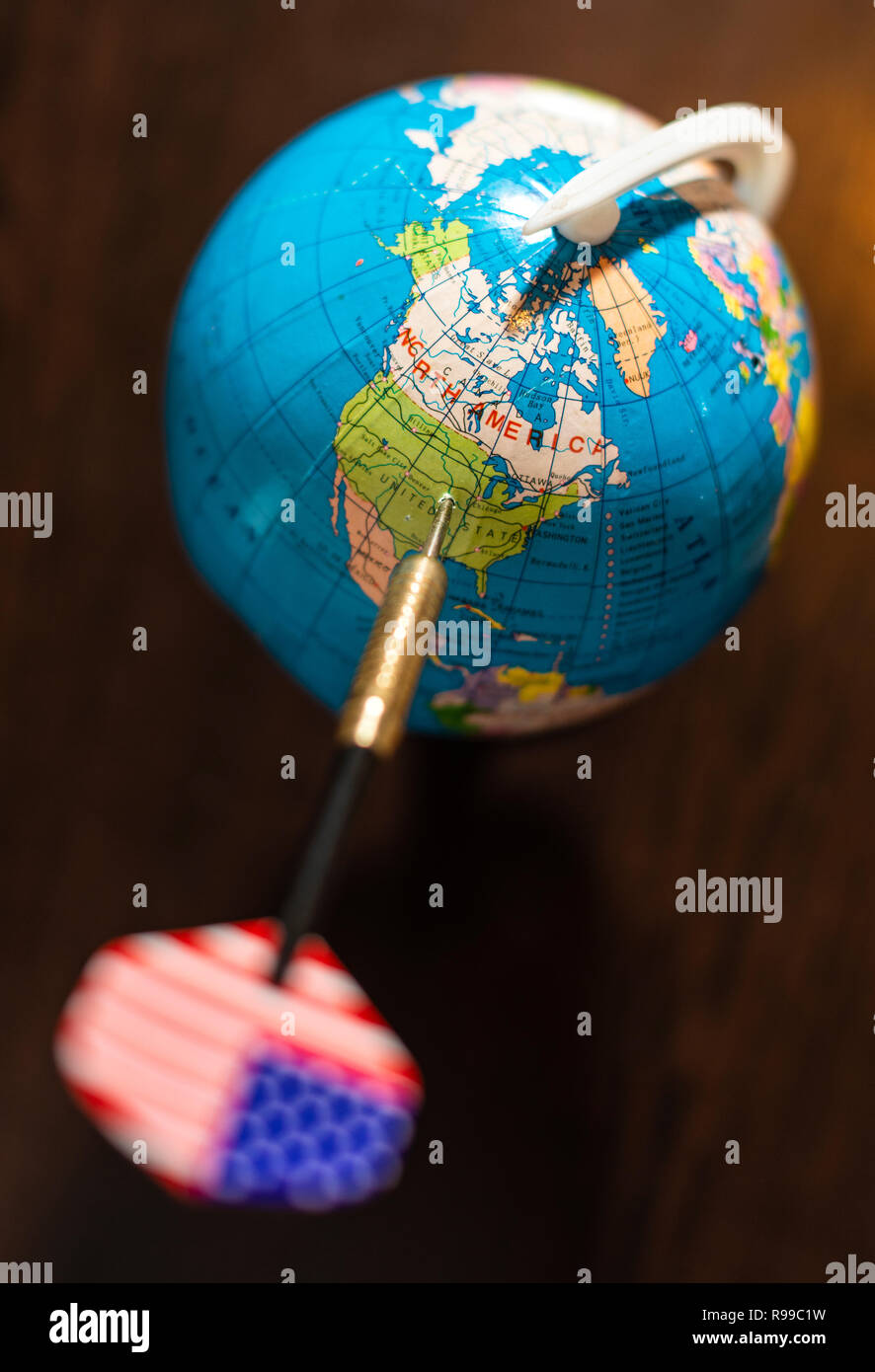 Usa states map arrow hi-res stock photography and images - Alamy