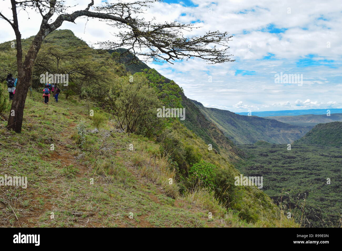 Climbing Mount Suswa, Suswa Conservancy, Kenya Stock Photo - Alamy