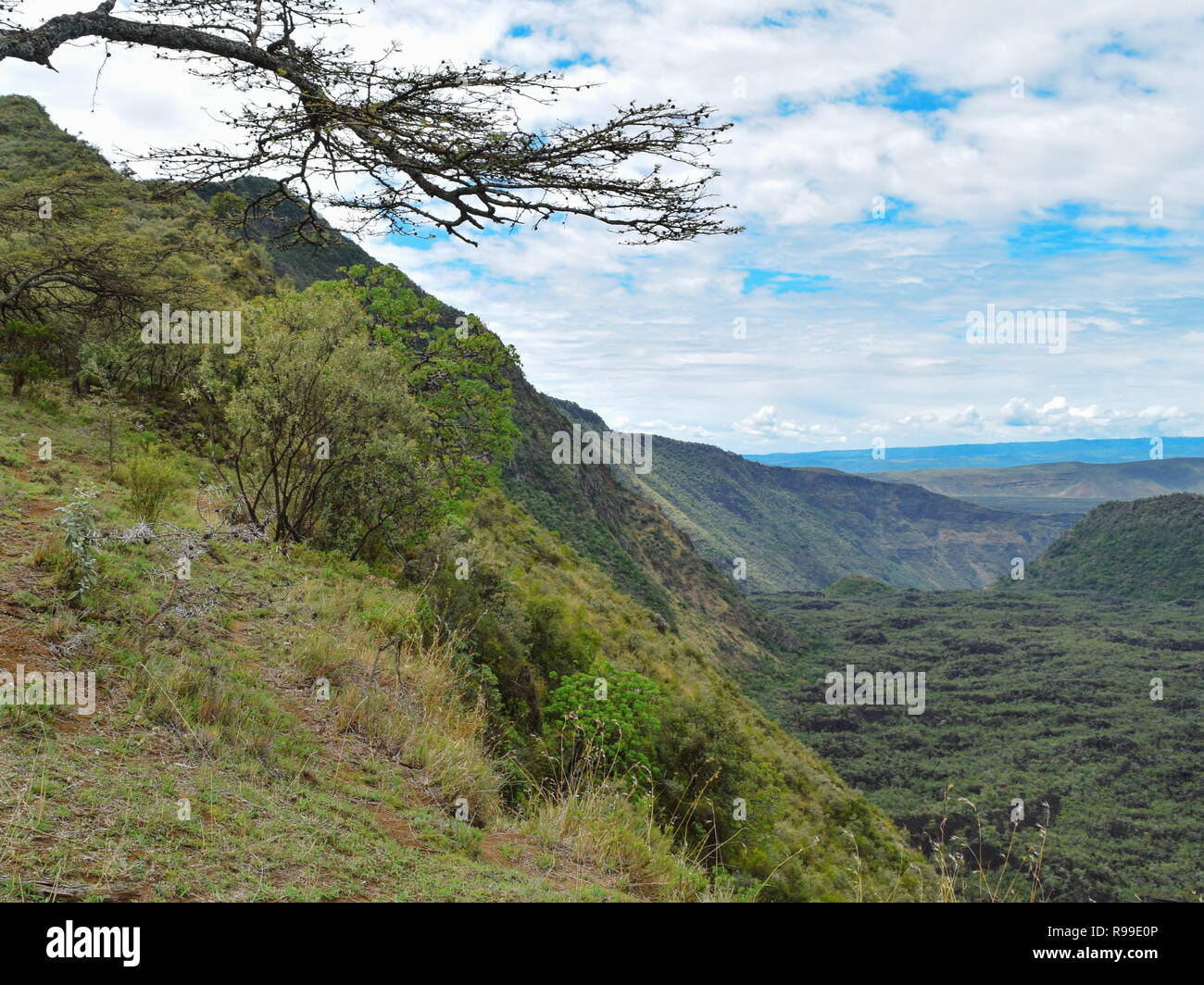Climbing Mount Suswa, Suswa Conservancy, Kenya Stock Photo - Alamy