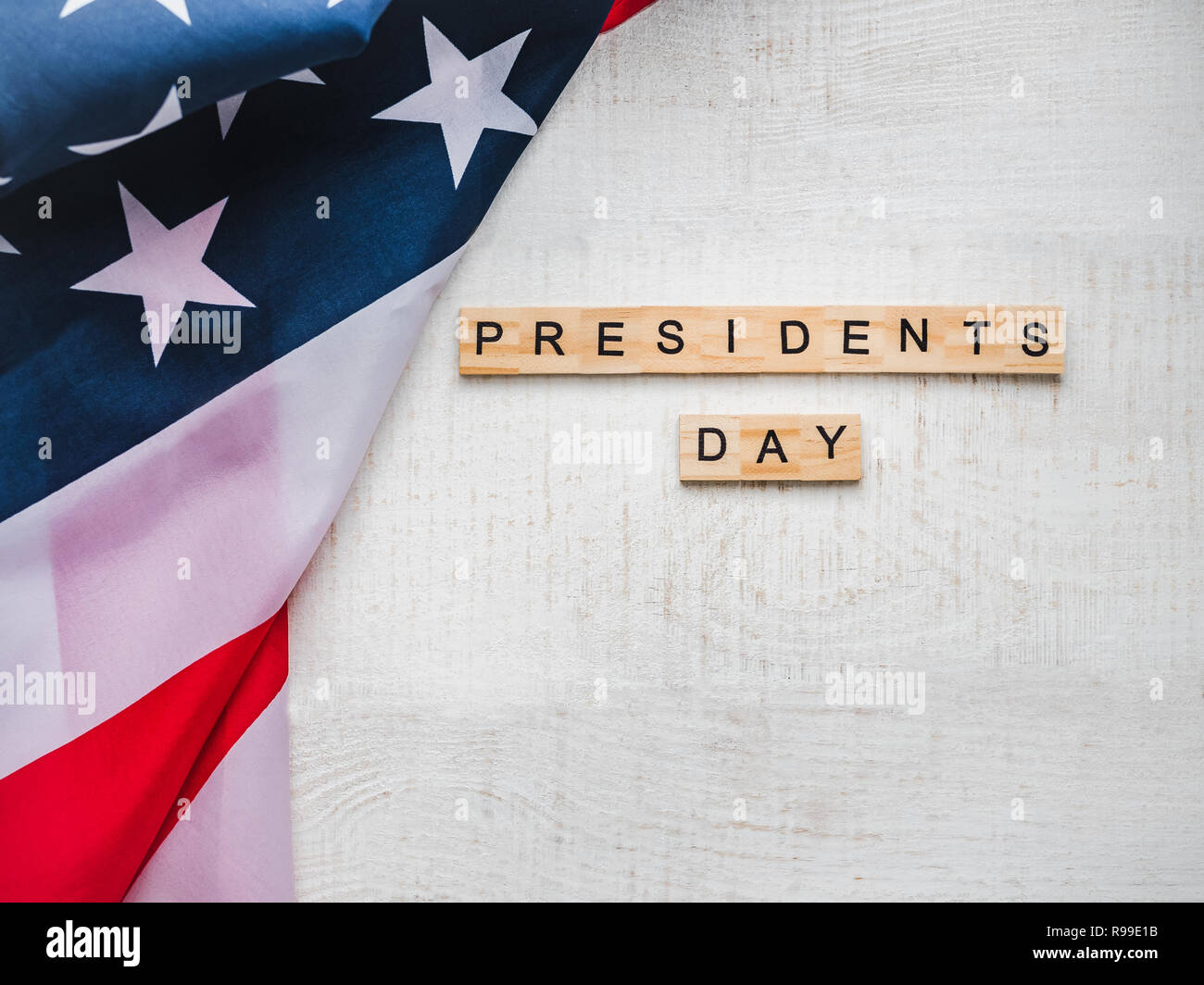 Presidents' Day. Beautiful greeting card. White, isolated background ...
