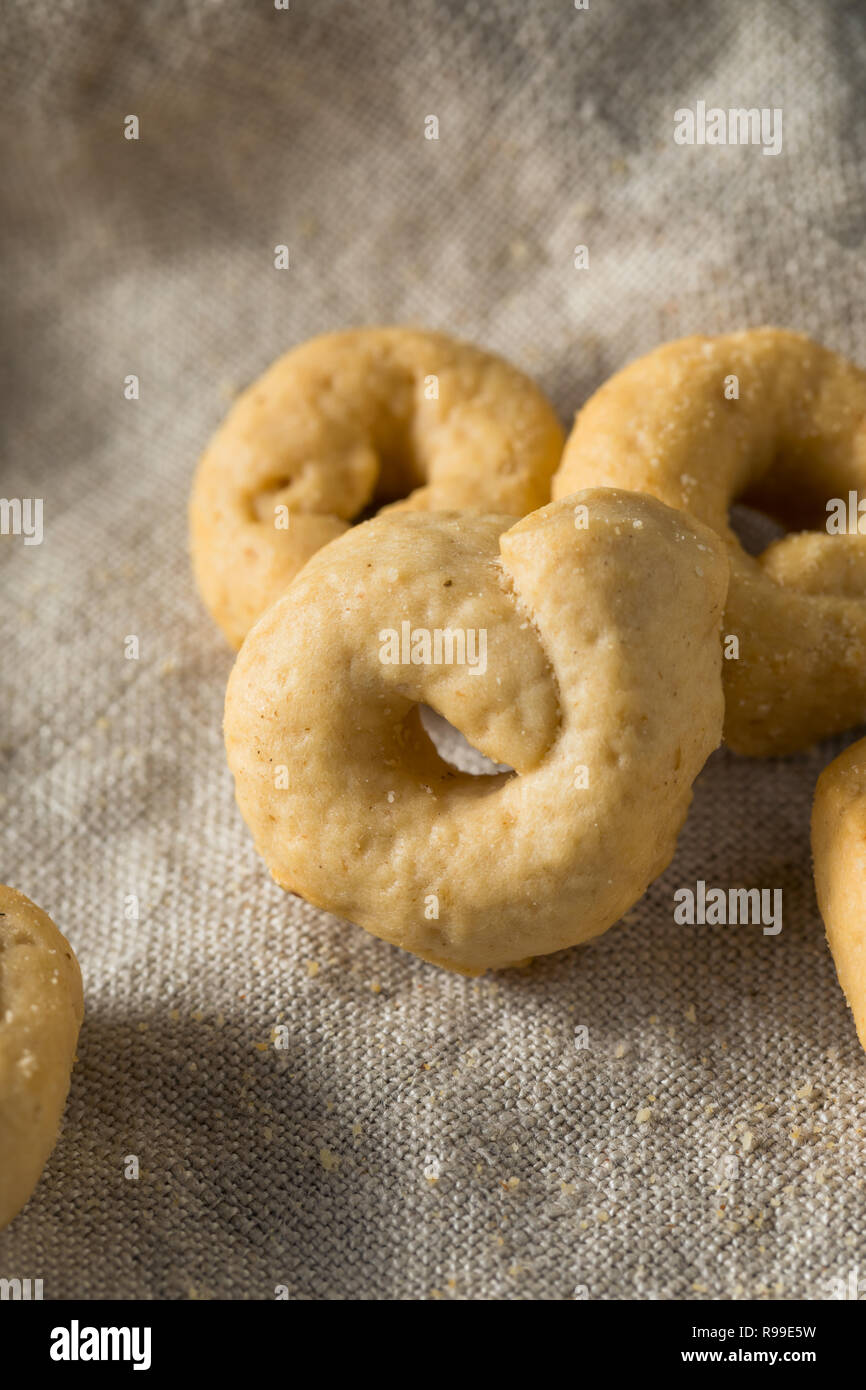 Olive Oil Itlian Taralli Cracker Cookies Ready to Eat Stock Photo - Alamy