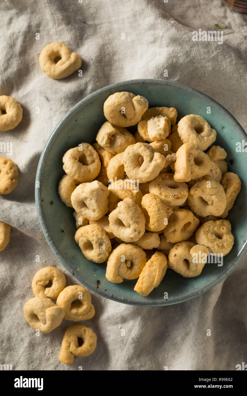 Olive Oil Itlian Taralli Cracker Cookies Ready to Eat Stock Photo - Alamy