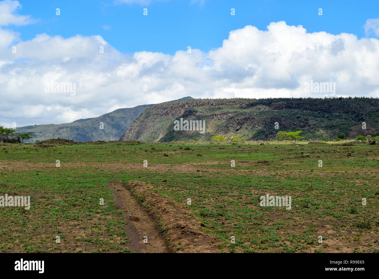 Climbing Mount Suswa, Suswa Conservancy, Kenya Stock Photo - Alamy