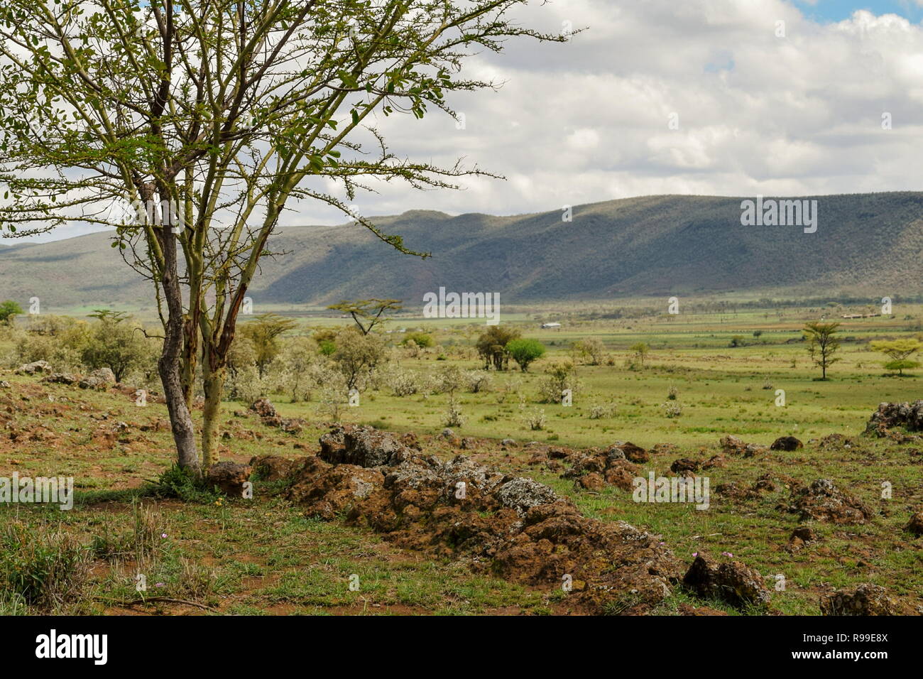 Climbing Mount Suswa, Suswa Conservancy, Kenya Stock Photo - Alamy