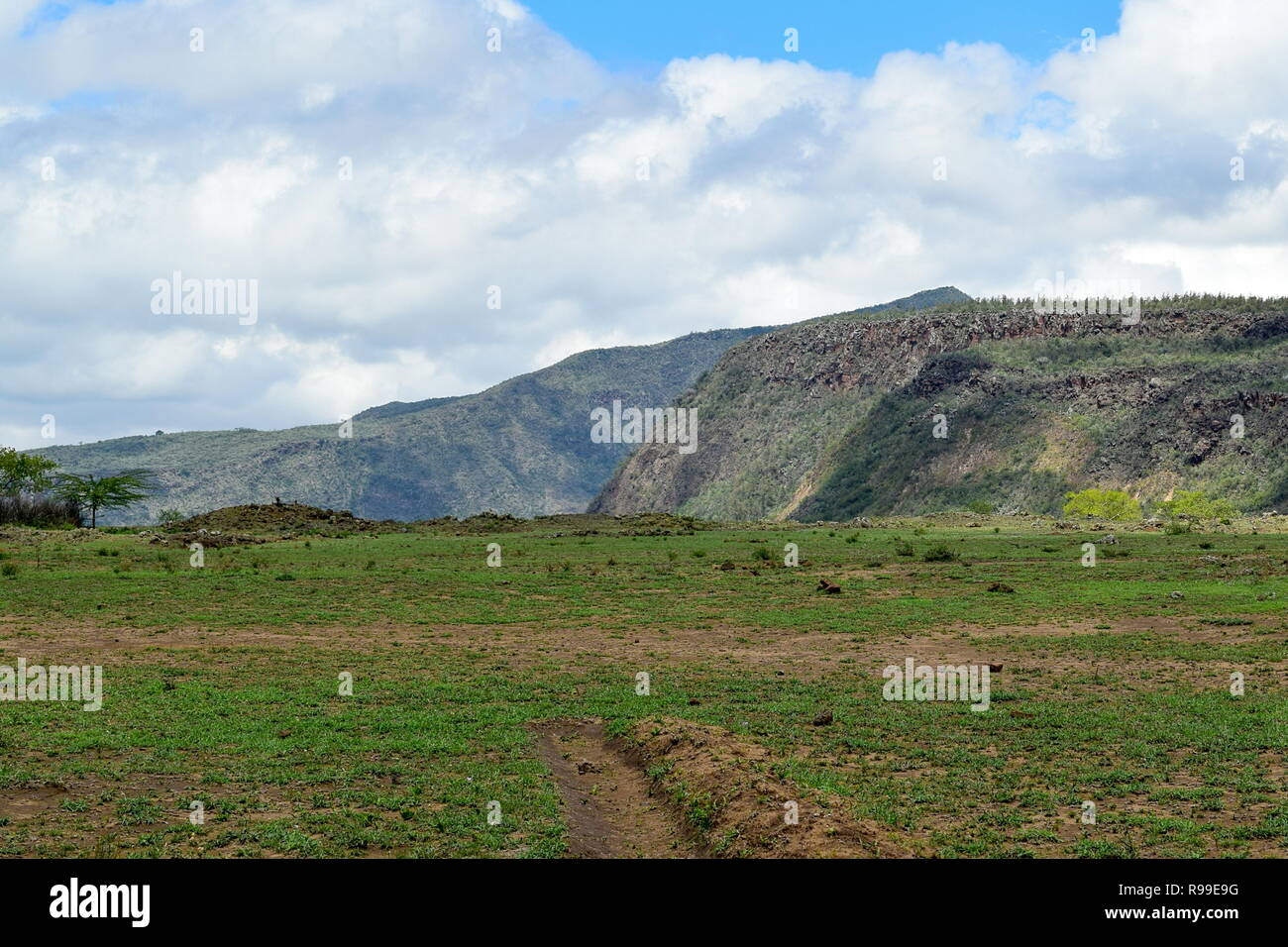 Climbing Mount Suswa, Suswa Conservancy, Kenya Stock Photo - Alamy