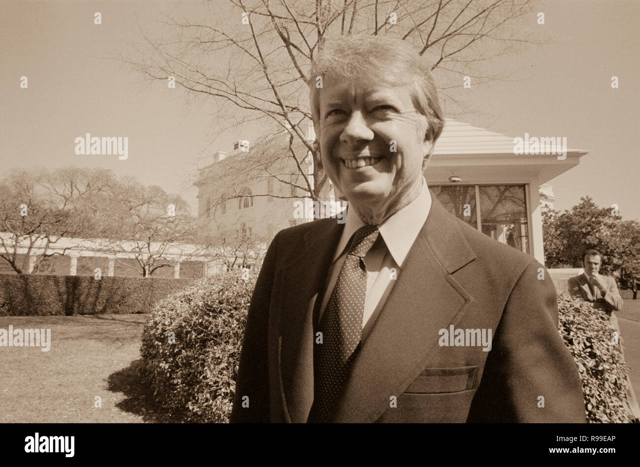 President Jimmy Carter at the White House, Washington, D.C... 1977 Mar ...