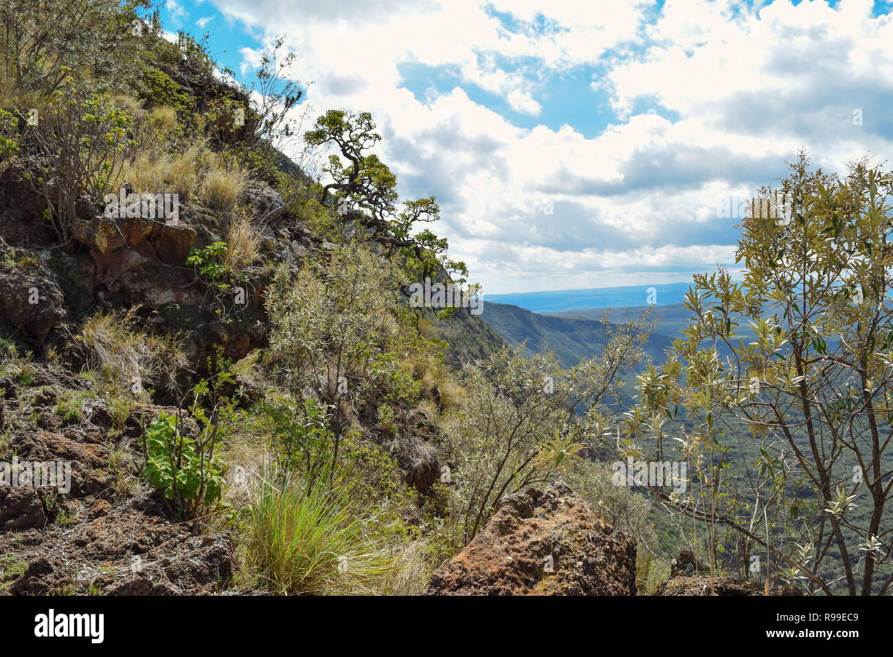 Climbing Mount Suswa, Suswa Conservancy, Kenya Stock Photo - Alamy