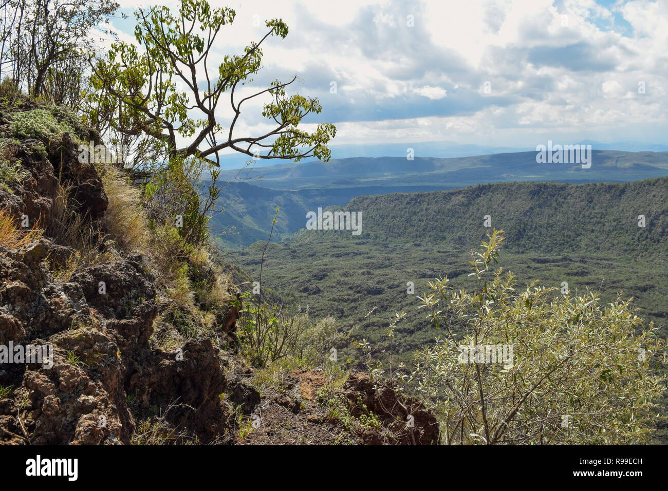 Climbing Mount Suswa, Suswa Conservancy, Kenya Stock Photo - Alamy