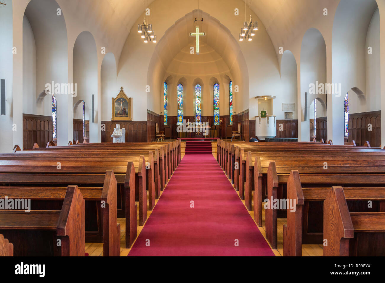 Akureyrarkirkja lutheran church hi-res stock photography and images - Alamy