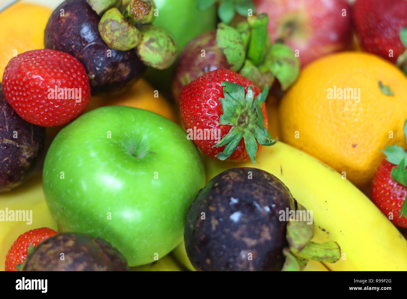 tropical fresh fruits Stock Photo - Alamy