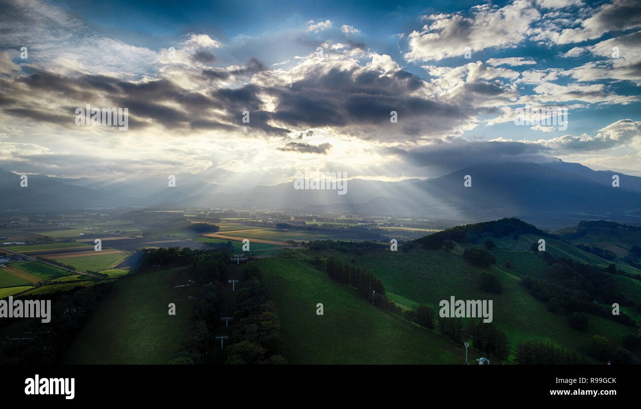 Aerial Photography of Shaft of Light Stock Photo - Alamy