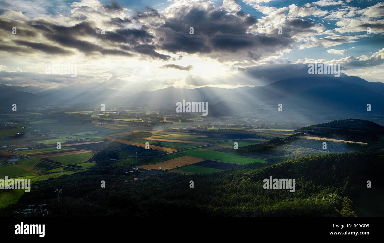 Aerial Photography of Shaft of Light Stock Photo - Alamy