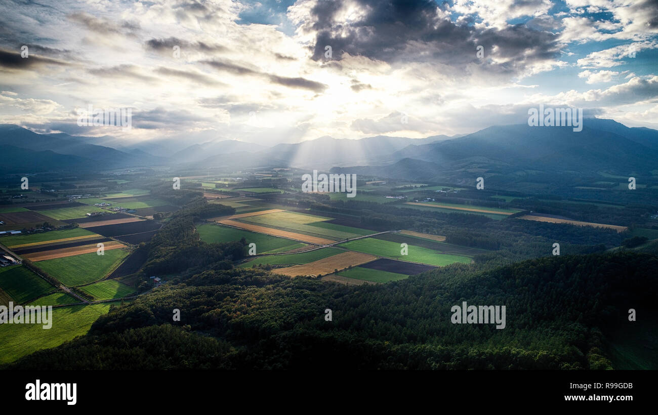 Aerial Photography of Shaft of Light Stock Photo - Alamy