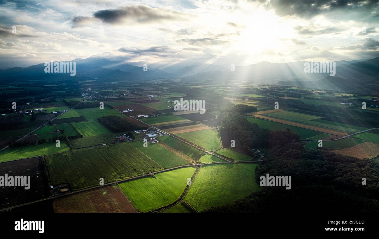 Aerial Photography of Shaft of Light Stock Photo - Alamy