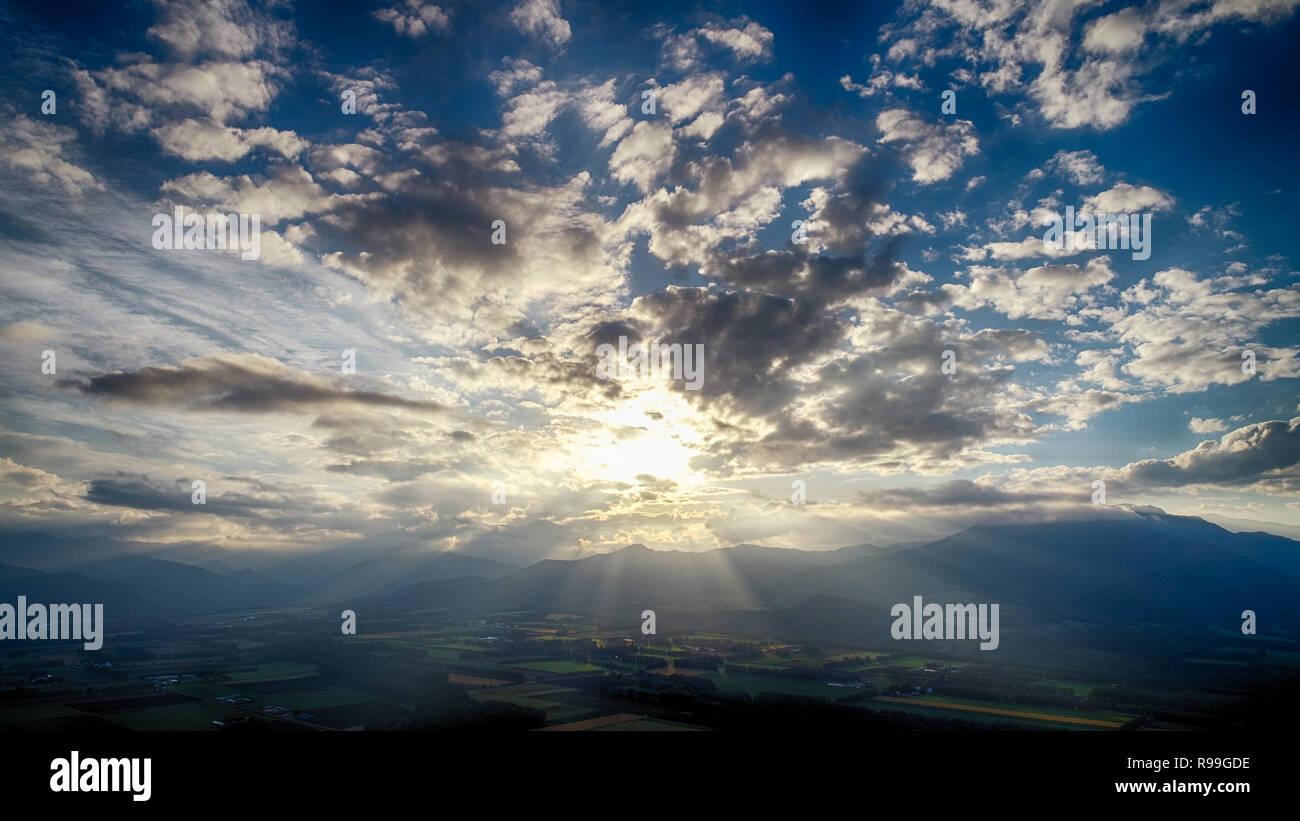 Aerial Photography of Shaft of Light Stock Photo - Alamy