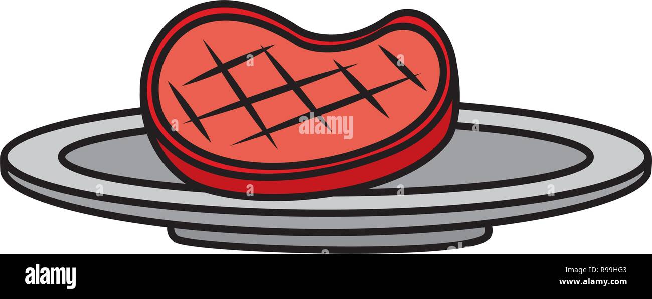 Cooked fish fillet on white background Stock Vector Images - Alamy